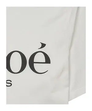 Chloé Logo Printed Oversized T-shirt - White