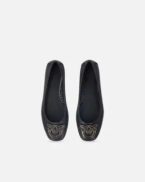 Pinko Love Birds Square Toe Ballerinas