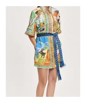 ALEMAIS Lucky Pace Shirt Dress