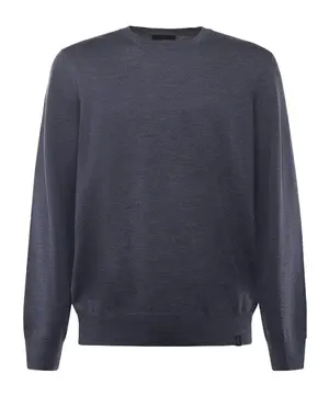 FAY Crew Neck Knitwear - Black