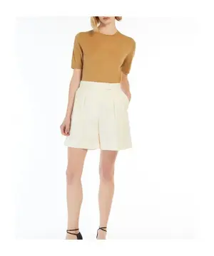 Max Mara Warren Crewneck Knitted Top - Camel