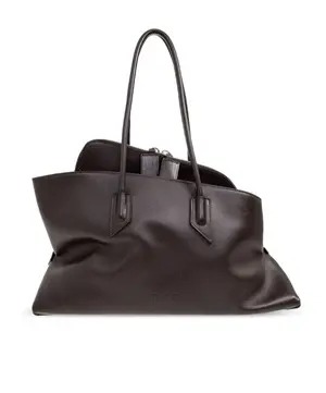 Attico La Passeggiata Medium Top Handle Bag - Black