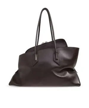 Attico La Passeggiata Medium Top Handle Bag - Black