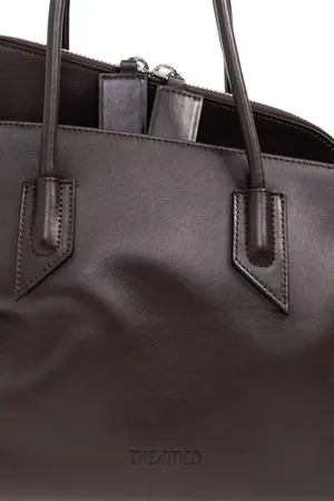 Attico La Passeggiata Medium Top Handle Bag - Black