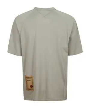 TEN C Logo-patch Crew-neck T-shirt - Gray