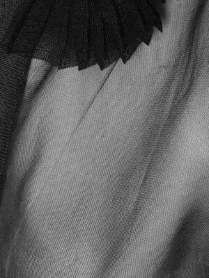 Philosophy Di Lorenzo Serafini Pleated-collar Sheer Blouse