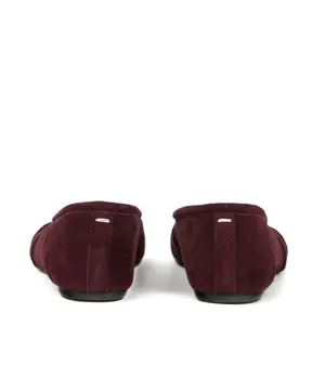 MAISON MARGIELA Bow Embellished Tabi Ballet Flats - Brown