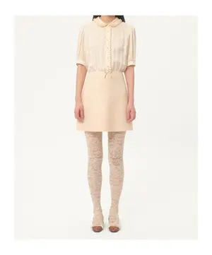 Valentino Garavani Ruffled Crepe Couture Mini Dress With Silk Jacquard Top