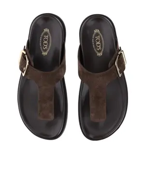 TOD'S Buckled Thong Sandals