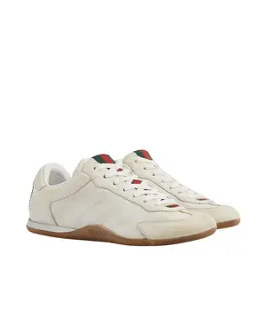 Gucci Shift Low-top Sneakers In Washed Leather