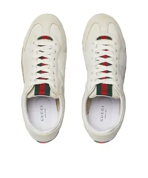Gucci Shift Low-top Sneakers In Washed Leather
