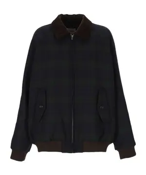 Miu Miu Checked Twill Blouson Jacket