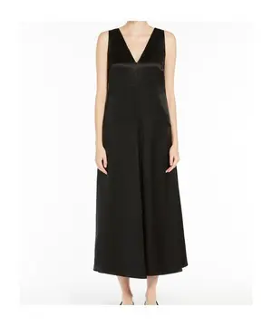 Max Mara Cima V-neck Sleeveless Maxi Dress