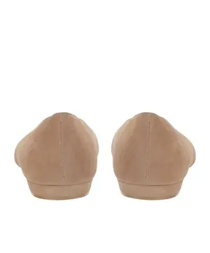 GIANVITO ROSSI Almond Toe Flats - Brown