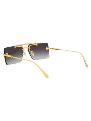 Versace Rectangular Frame Sunglasses - Black