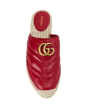 Gucci Double G Quilted Espadrilles
