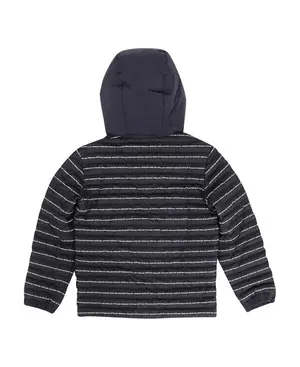 Moncler Striped Puffer Jacket With Hood