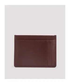Miu Miu Logo-lettering Cardholder - Brown