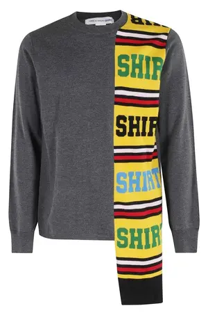 Comme Des Garçons Graphic Pattern Long-sleeved Sweater
