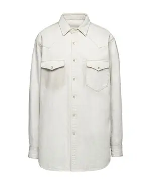 MAISON MARGIELA Overshirt Jacket In Chalk Denim