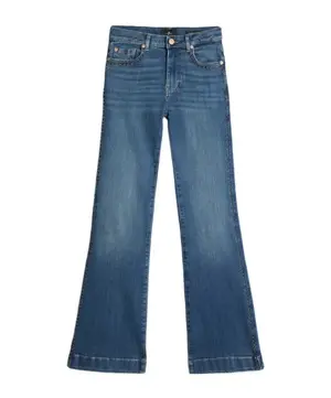 7 For All Mankind Studded Flared Jeans - Vintage Gradient