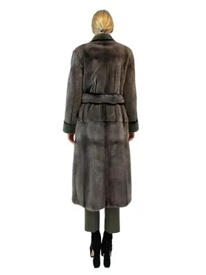 LISKA Long-sleeved Fur Coat