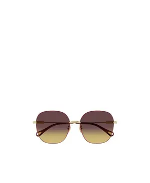 Chloé Eyewear Square Frame Sunglasses - Red