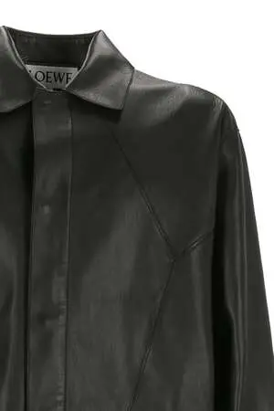 Loewe Puzzle Shirt In Nappa - Black
