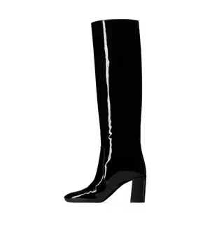 Saint Laurent Square Toe Heeled Boots