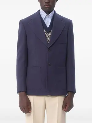 Valentino Garavani Single-breasted Jacket - Indigo