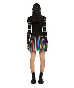 MSGM Long-sleeved Crewneck Dress