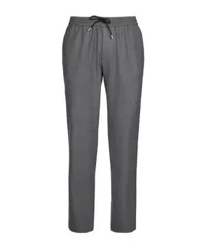 Sease Drawstring Wool Pants - Black