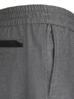 Sease Drawstring Wool Pants - Black