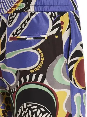 Moschino Psychedelic Print High-waisted Shorts