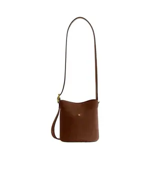 COACH Bleecker 21 Bucket Bag In Suede - B4/warm Brown