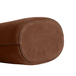COACH Bleecker 21 Bucket Bag In Suede - B4/warm Brown