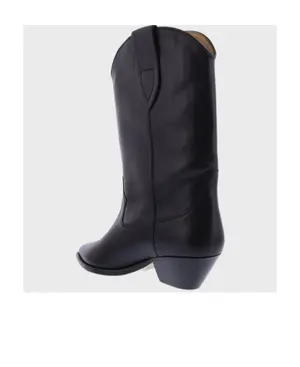 Isabel Marant Étoile Pointed Toe Block Heeled Ankle Boots - Black
