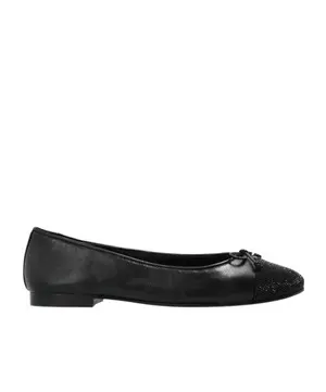 Tory Burch Ballerina Flats With Embellished Toe