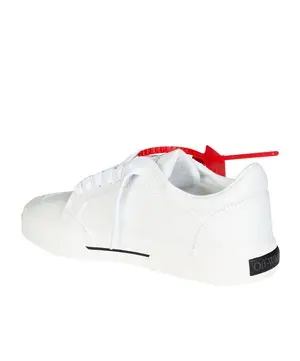 Off-White Low Top" Lace-up Sneakers - White