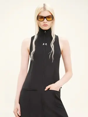COURREGES Sleeveless Tracksuit Dress