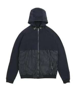 Emporio Armani Zip-up Hooded Jacket With Logo Detail