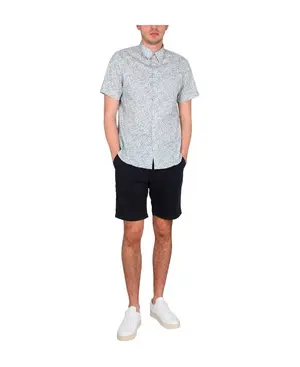 Paul Smith Graphic Printed Curved Hem Shirt