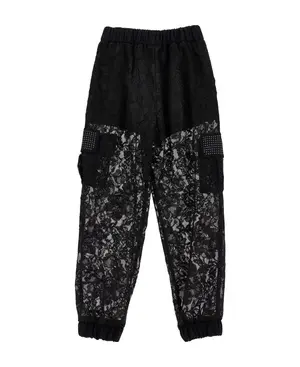 Monnalisa Lace Overlay Cargo Trousers
