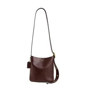 COACH Bleecker Strap Calf Leather Tote Bag - Brass/maple