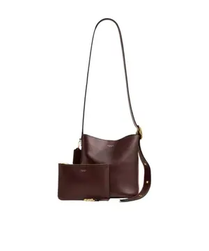 COACH Bleecker Strap Calf Leather Tote Bag - Brass/maple