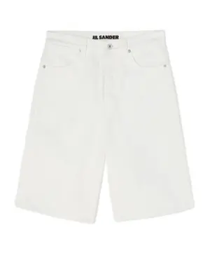 JIL SANDER Relaxed Fit Denim Shorts - Porcelain