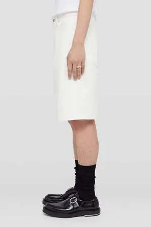 JIL SANDER Relaxed Fit Denim Shorts - Porcelain