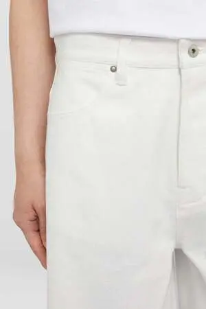 JIL SANDER Relaxed Fit Denim Shorts - Porcelain