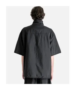 JIL SANDER Half Front Zip Padded Shirt