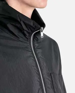 JIL SANDER Half Front Zip Padded Shirt